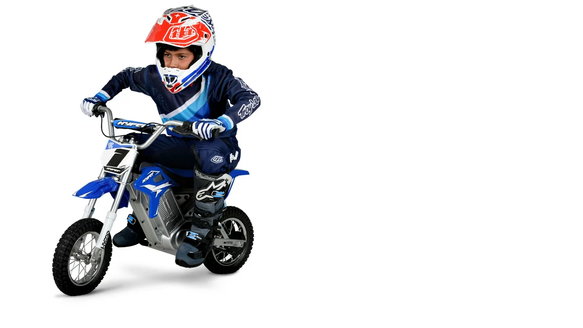 Hyper Toys HPR 350 Dirt Bike 24 Volt Electric Motorcycle in Blue ...