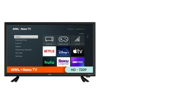 onn. 24” Class HD (720P) LED Roku Smart TV (100012590) - BargainLow