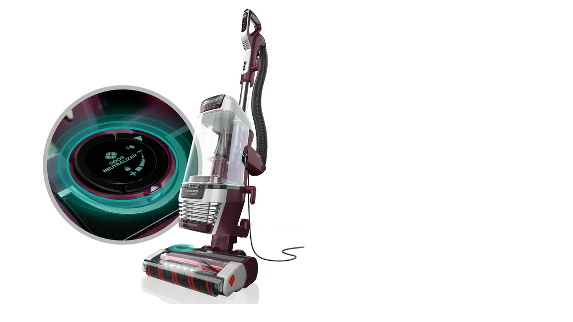 Shark Stratos Upright Vacuum with Duo Clean Power Fins Hair Pro, Self ...