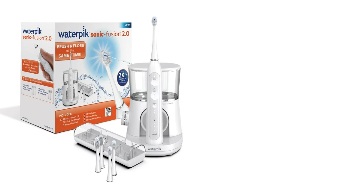 Waterpik Sonic-Fusion 2.0 Flossing Electric Toothbrush Set, 5 Brush ...