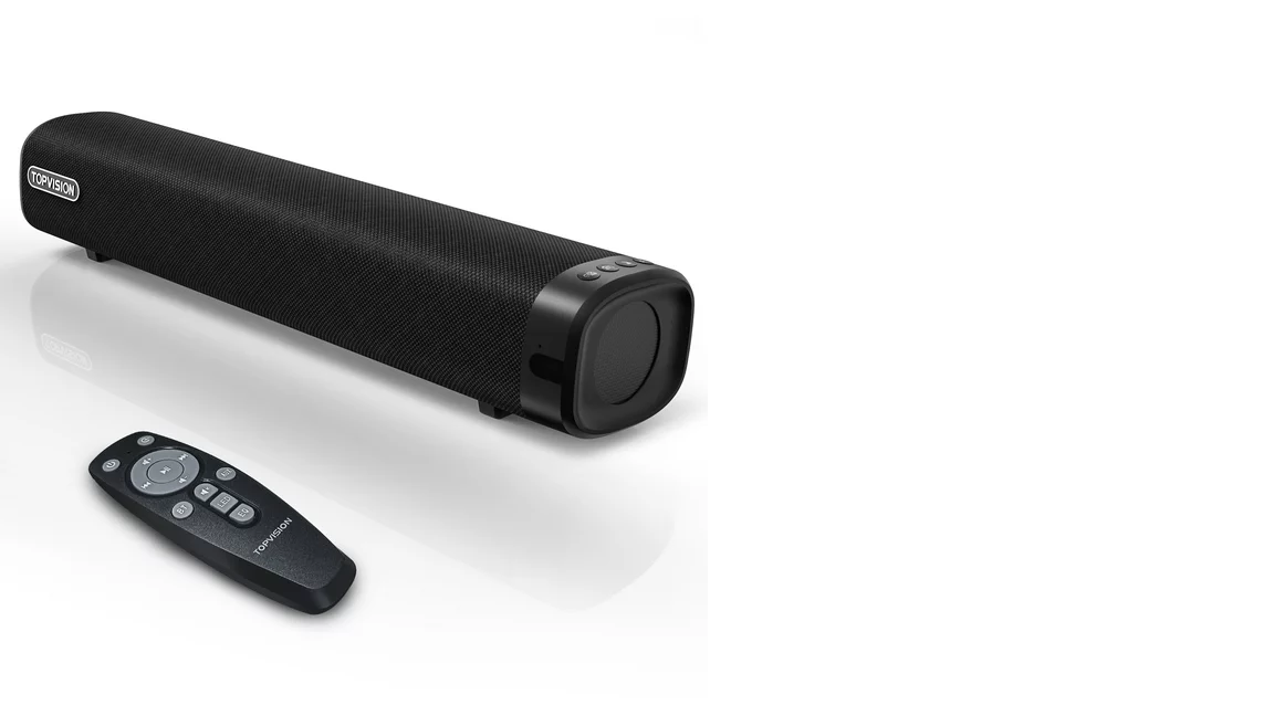 TOPVISION Sound Bar for TV, Soundbar with Subwoofer, Wired & Wireless ...