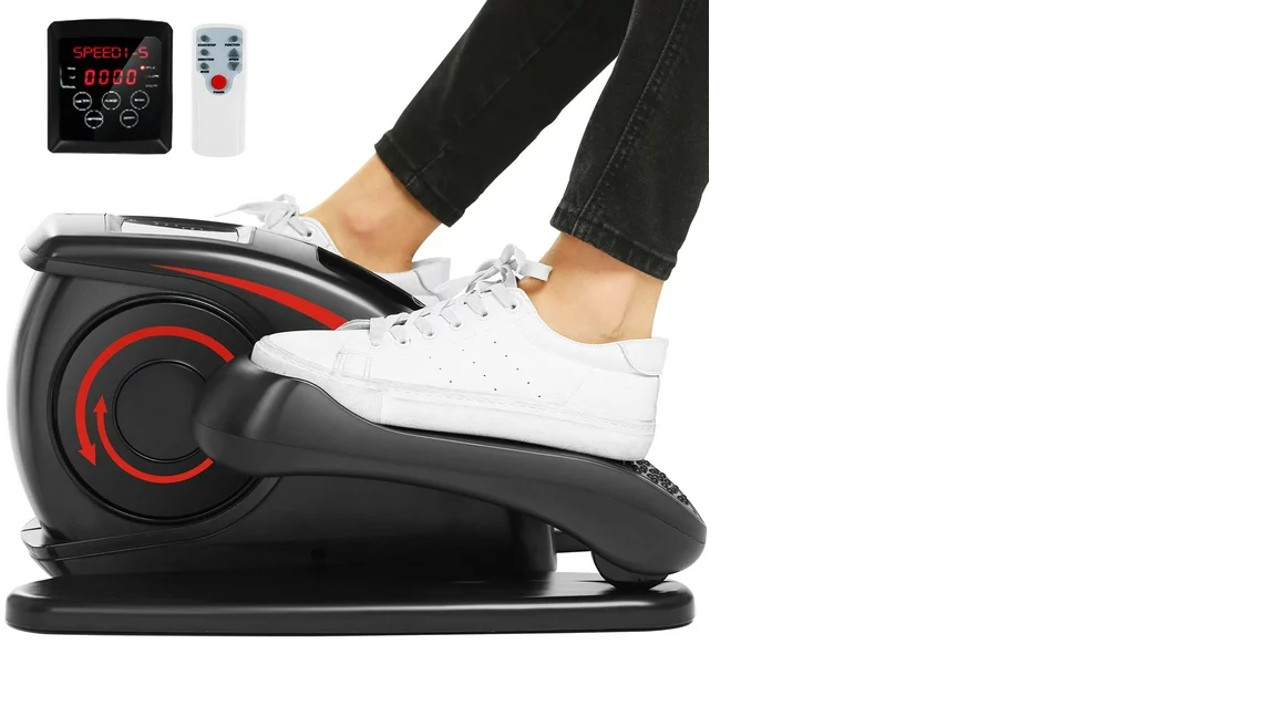 ANCHEER Under Desk Elliptical Machine Electric Seated Pedal Exerciser ...